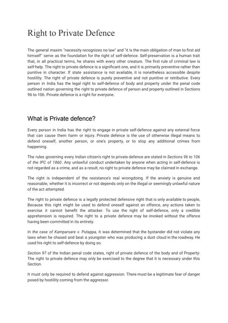 Private defence.pptx all about private defence | PPT