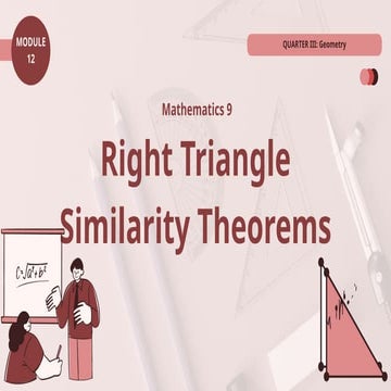 Right Triangle Similarity theorem Math 9 | PPTX