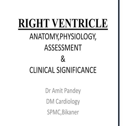 Echo assessment of RV function | PPTX