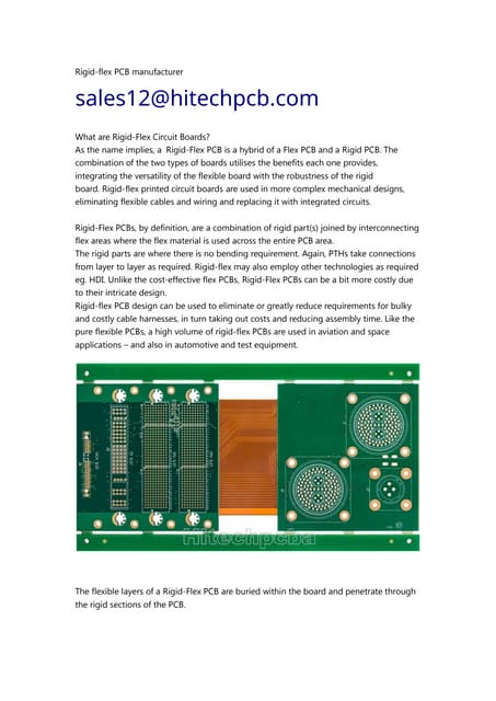 Difference between flex and rigid flex pcb design | PPT