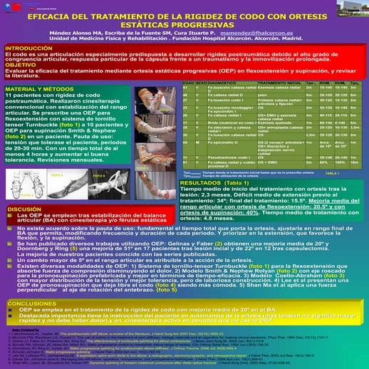 Rigidez de codo.ortesis estática progresiva | PDF