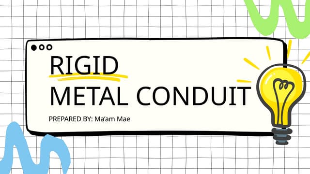 Types of conduits | PPTX