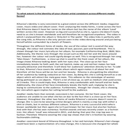 Rihanna loud album essay | DOCX