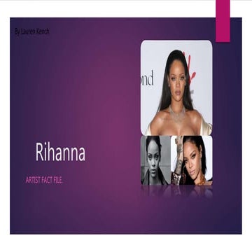 Rihanna's biography presentation | PPTX