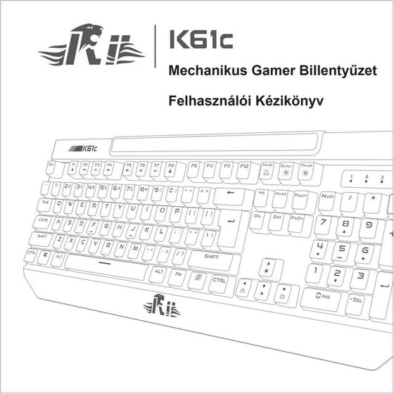 Rii RK100 Gamer billentyűzet használati útmutató | PDF