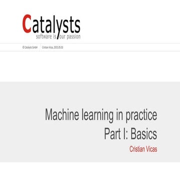 Machine learning Basics v2.0 | PPTX