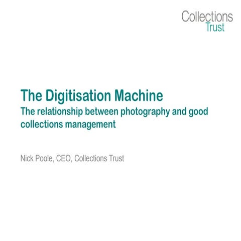 Photography & Collections Management in Museums | PPT