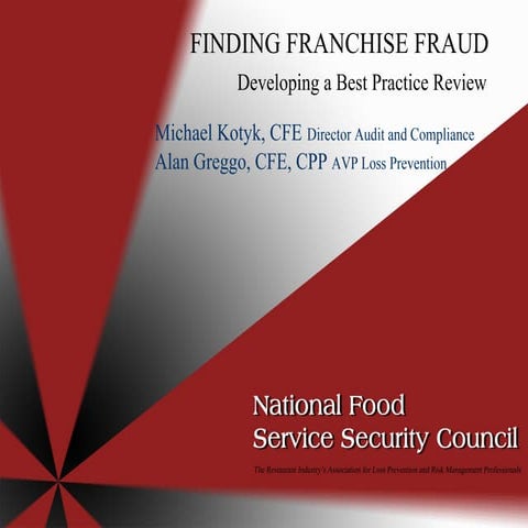 Audit Of Your Franchise Audit Checklist Pdf