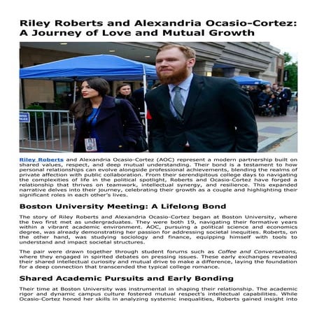 Riley Roberts and Alexandria Ocasio-Cortez_ A Journey of Love and ...