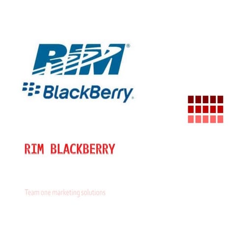 The Rise & Fall of BlackBerry how the work | PPTX