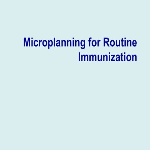 Microplanning | PPT