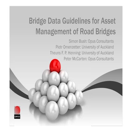 RIMS Update - Bridge Data Guidelines for Asset Management of Road Bridges | PDF