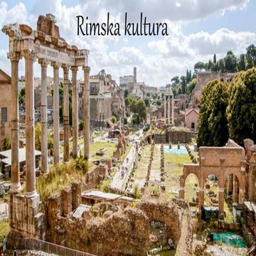 Rimska kultura | PPTX