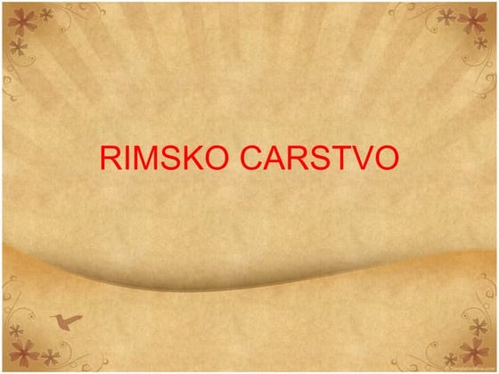 Osnutak rima – legenda i povijest | PPTX