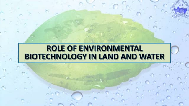 Environmental biotechnology | PPT