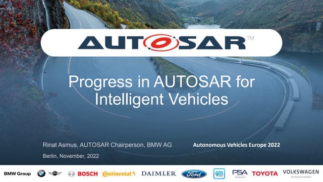 Adaptive AUTOSAR - The New AUTOSAR Architecture | PDF