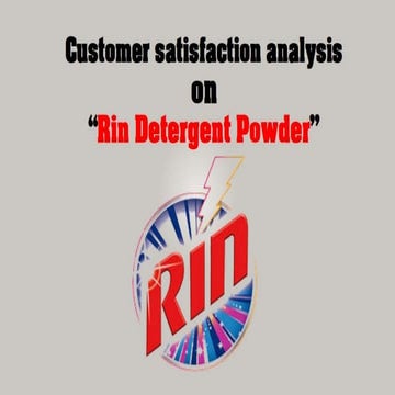 Rin detergent powder | PPTX