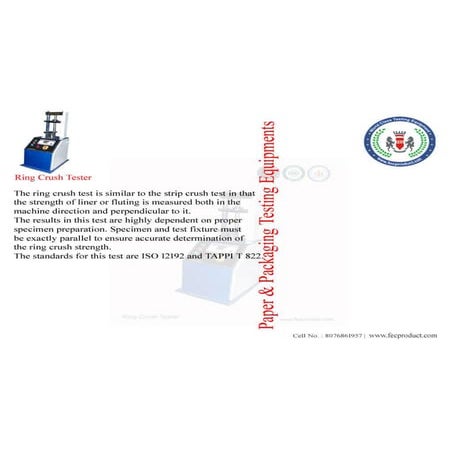 Ring Crush Tester | PDF