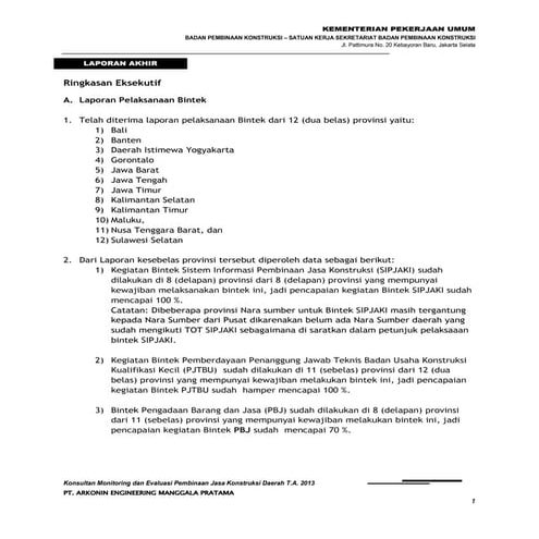 Ringkasan eksekutif. | DOCX