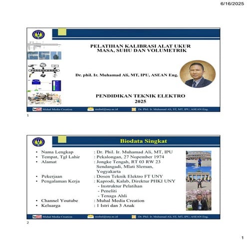Ringkasan Materi Kalibrasi Alat Ukur Temperatur, Pressure, Flow, dan ...