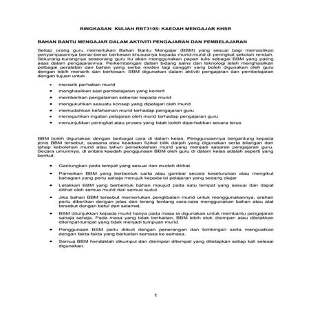 Ringkasan rbt3105 | DOC