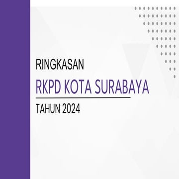 RIngkasan RKPD 2024 Pemerintah Daerah Kabupaten | PDF