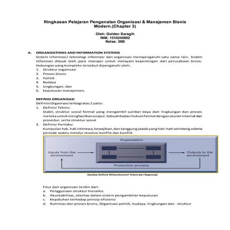 Ringkasan sim ch.3 Laudon | DOCX