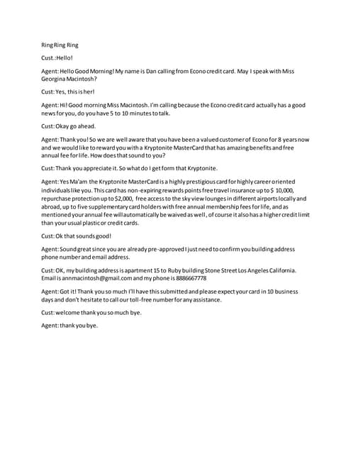 Mock Call Script For Credit Card 50 Most Popular Live Chat Scripts And Customer Service