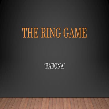 Ring's game | PPT