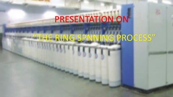 Important parts on ring frame | PPTX