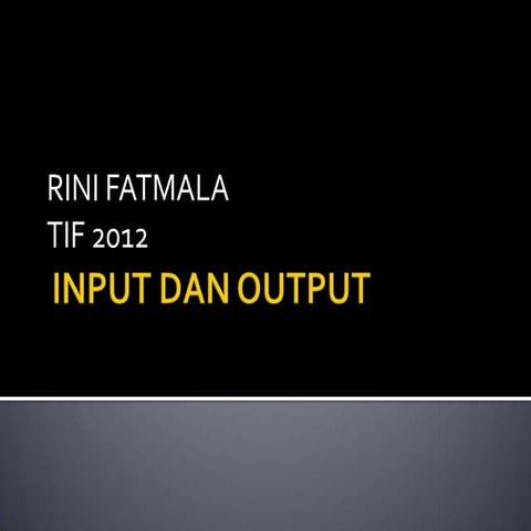 Rini input | PPT