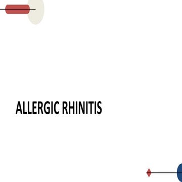 rinitis alergi tatalaksana dan patofisiologi | PPTX