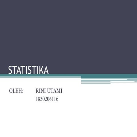 Rini utami statistika | PPTX