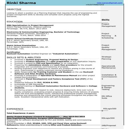 Rinki sharma resume | PDF