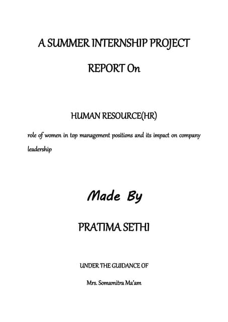 Women in Leadership | PPT | Executive Leadership & Management | Business