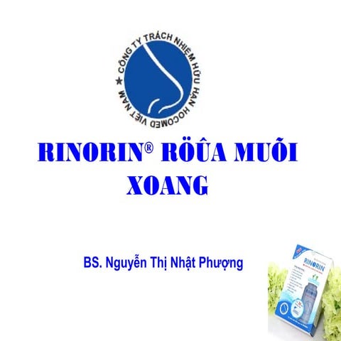 Rinorin® rửa mũi xoang | PPT