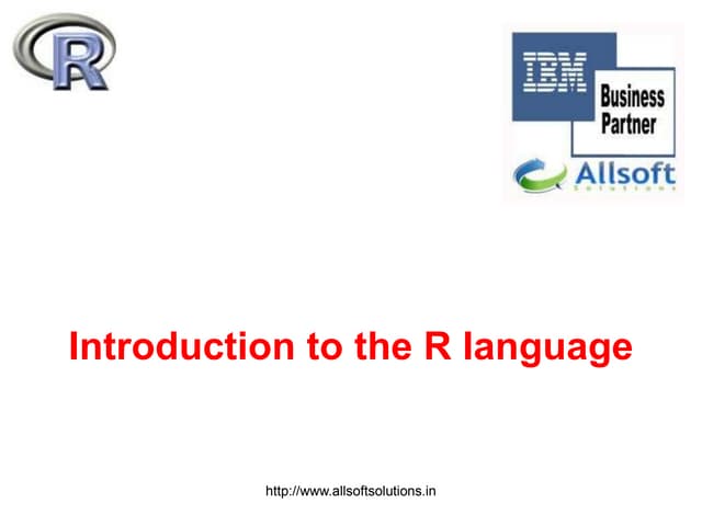 R Basics | PPT R Basics | PPT