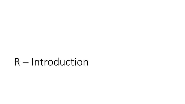 R Introductionpptx