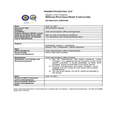 Rio form-document-routing | DOCX