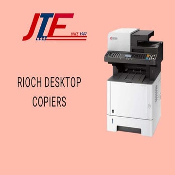 Kyocera Desktop Copiers-A Multifunction Printer | PPTX