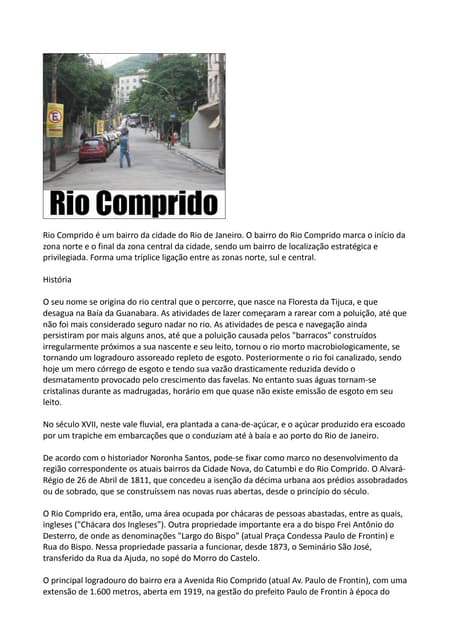 O que restou do rio comprido? | PDF