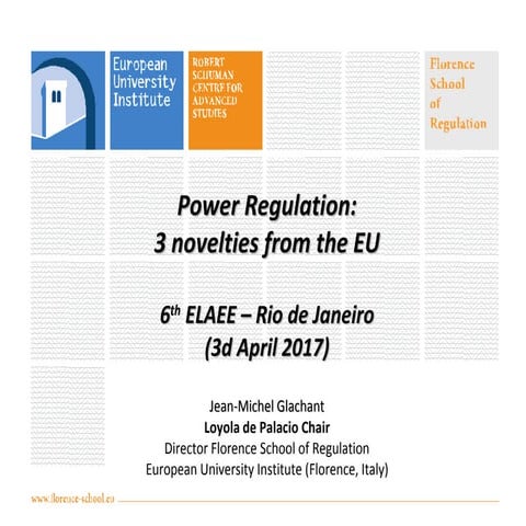 Power Regulation: 3 novelties from the EU | PPT