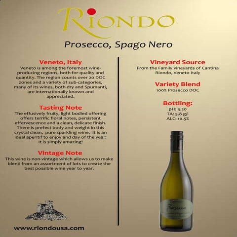 Riondo winemaker's tasting notes | PPTX