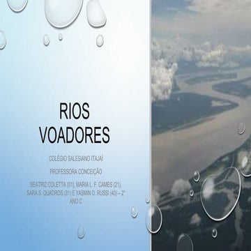 RIOS VOADORES | PPTX