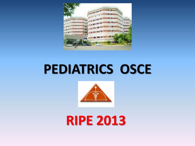 OSCE Pediatrics | PDF