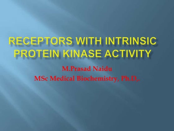 Receptor Tyrosine Kinase Ppt