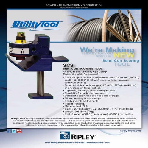 Ripley Utility Tool SCS Semi Con Scoring Tool | PDF