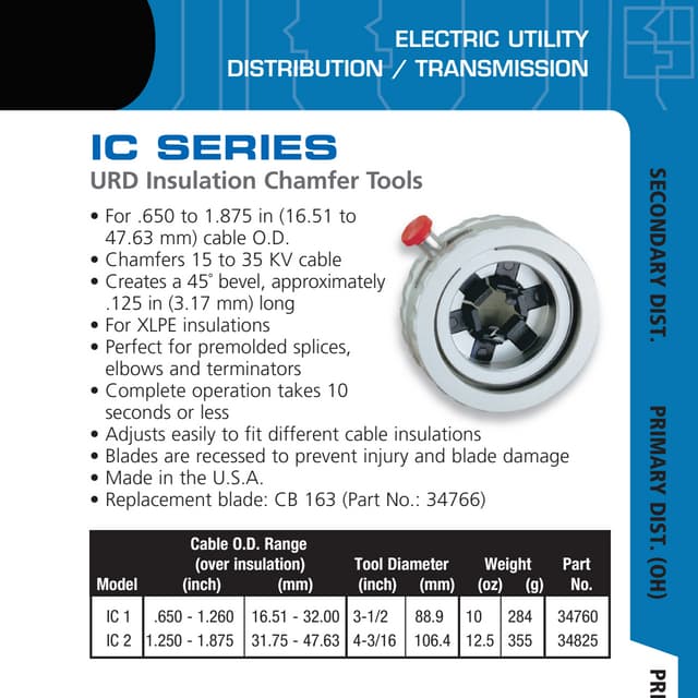 Ripley Utility Tool SCC 1 & SCC 2 Adjustable Semi-Con Chamfer Tools | PDF