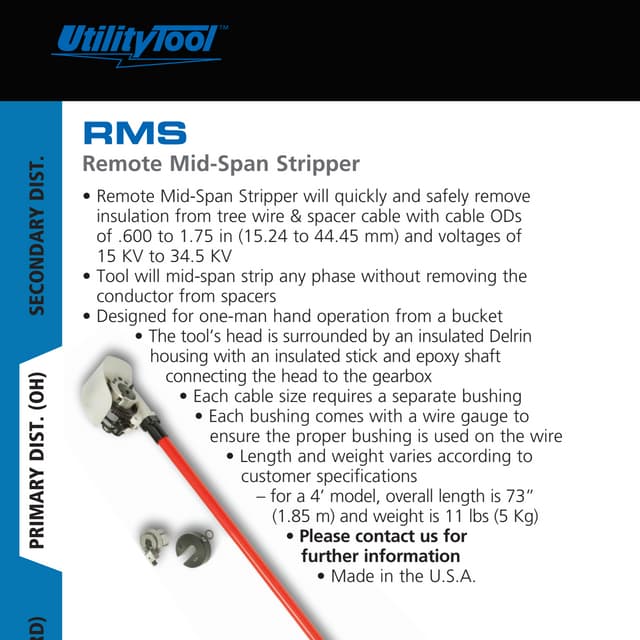 Ripley Utility Tool RMS - Remote Mid-Span Cable Stripper | PDF