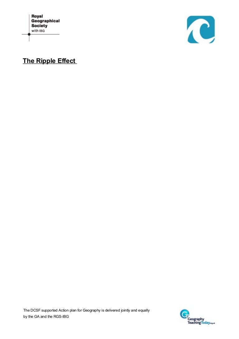 Ripple Effect Diagram Plenary